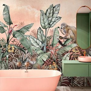 Transform Your Bathroom Into A Jungle Oasis With These 15 Jungle ...