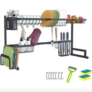 The Best Over-The-Sink Dish Rack For Your Kitchen - The Homey Space