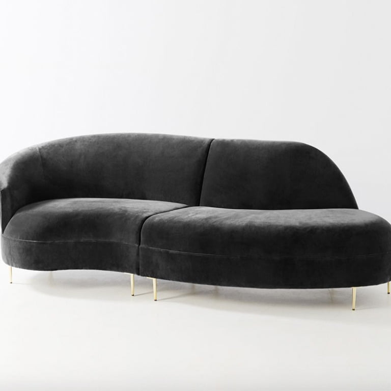 18 Best Black Sectional Couch Designs And How To Style Them - The Homey ...