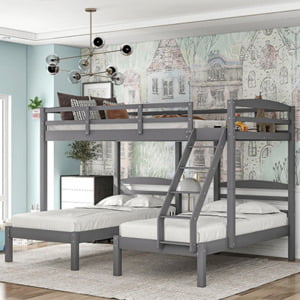 13 Best Triple Bunk Beds For Every Shared Bedroom - The Homey Space